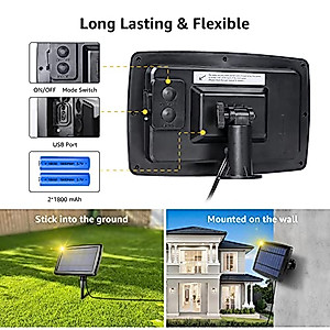 Lepro Solar Outdoor String Lights Patio Bistro Lights, 25ft 26 LED G40 Bulbs, USB Rechargeable Portable Edison Café String Lights for Porch, Pergola, Backyard, Garden, Pool, Party, Camping, 3600mAh