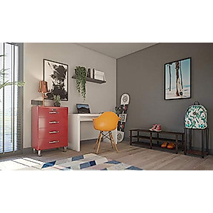 Furinno Turn-S-Tube No Tools 3-Tier Entertainment TV Stands, Espresso/Black