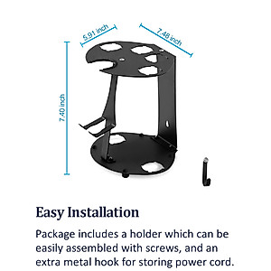 Nekuma Curling Iron Holder Attachments Compatible with Dyson Airwrap Organizer Stand on Desktop, Hair Wrap Storage Rack Accessories Wall Mounted for home/Bathroom
