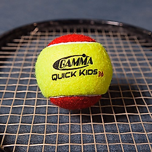 GAMMA Sports Kids Training (Transition) Balls, Yellow/Orange, Quick Kids 36, 12-Pack