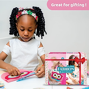 jackinthebox Fashion Themed Art and Craft Kit for Kids has 3 Craft Projects in 1 Box, Bring Out The Fashionista in The Little one, and Make The Best Gift for Ages 5 6 7 8 Years