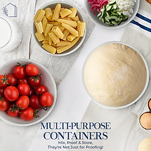 Pizza Dough Proofing Box | 1300 ml and 700 ml Silicone Stackable Pizza Dough Proofing Containers | Pizza Proofing Container for Family Size Dough