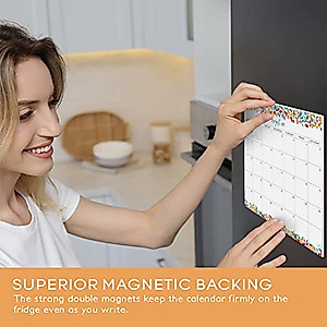 S&O Fruity Magnetic 2023 Fridge Calendar from July 2022-Dec 2023 - Tear-Off Refrigerator Calendar to Track Events & Appointments - 18 Month Magnetic Calendar for Fridge for Easy Planning - 8"x10" in.