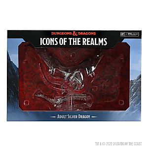 WizKids D&D Icons of The Realms: Adult Silver Dragon