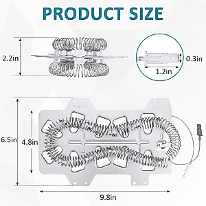 Dryer Heating Element for Samsung DV330AEW/XAA, Samsung DV5471AEW/XAA, Samsung DV405ETPASU/AA-0001, Samsung DV337AER/XAA-0000 Dryers