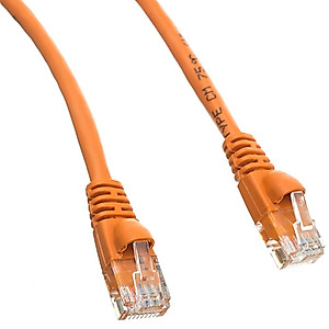 CABLYTIC (100 Pack Cat 6 Ethernet Cable 12 Feet Orange UTP Booted 12 FT Computer Network Cable, Internet Cable, Cat 6 Cable