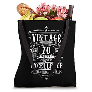 Vintage 70th Birthday for Men 70 Year Old Grandpa 1952 Tote Bag