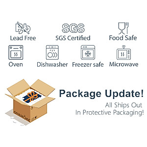 ONEMORE Dinner Plate, 10.5 Inch Porcelain Dinnerware Set/Oven, Dishwasher and Microwave Safe/Farmhouse Style/Stackable and Easy to Clean (Set of 6, Red)