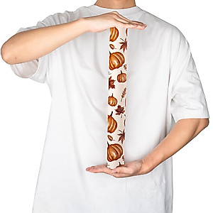 RUSPEPA Fall Wrapping Paper Roll - Mini Roll - Pumpkin Design Great for Thanksgiving, Autumn, Holiday and Party - 17 Inches X 32.8 Feet