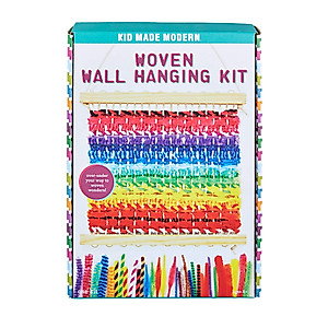 Craft Kits - Kid Made Modern Woven Wall Hanging Craft Kit - Arts and Craft Toys - Weaving for Kids