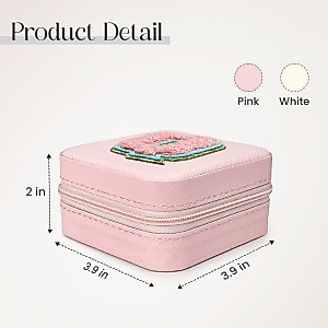 SANDJEST Stainless Steel Slider Tumbler With Handle 40oz & Jewelry Case with Initial Q