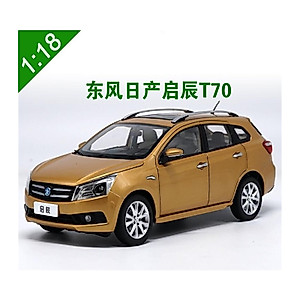 Alloy Resin Car Vehicle Model 1 18 Fit for Nissan Venucia T70 Vehicle Diecast Scale Alloy Car Model Static Display Adult Collection Toys Festive Deluxe Gift (Color : B)