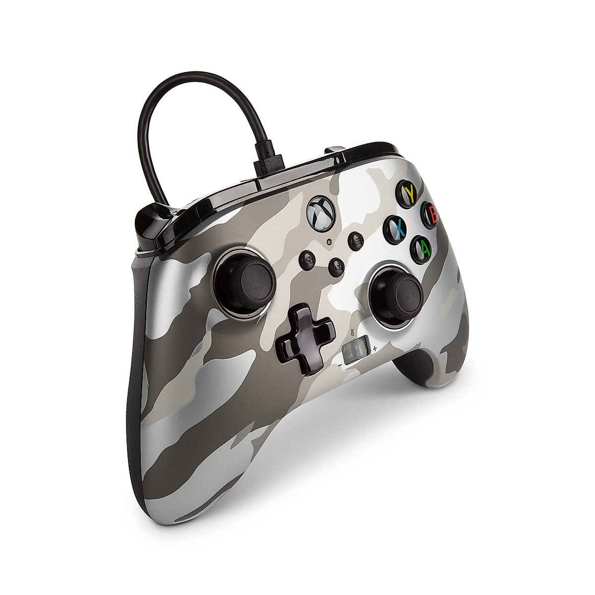 PowerA Enhanced Wired Controller for Xbox Series X|S - Metallic Arctic Camo, gamepad, wired video game controller, gaming controller, Xbox Series X|S