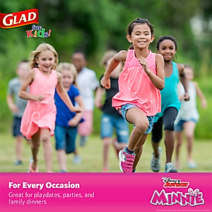 Glad for Kids Disney Mickey and Friends Polka Dot 12oz Paper Bowls| Disney Mickey Mouse Colorful Polka Dot Paper Bowls, Kids Bowls| Kid-Friendly Paper Bowls for Everyday Use, 12oz Paper Bowls 40 Ct