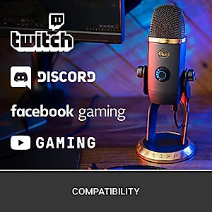 Logitech for Creators BlueYetiXWorldofWarcraft Edition Professional Podcast,Gaming,Streaming USB Mic,Blue VO!CE Effects,Including Advanced Voice Modulation Warcraft Character Presets & HD AudioSamples