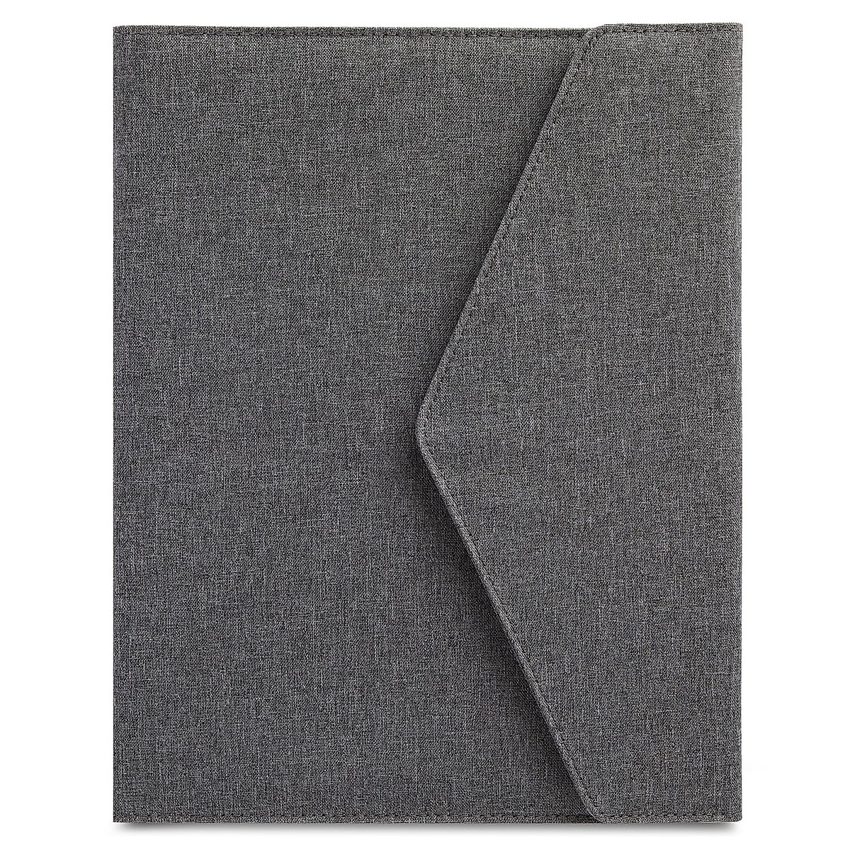 Professional Legal Notepad Portfolio, Grey Folio Notebook for Business and Work Organizer (12.5 x 10 in)