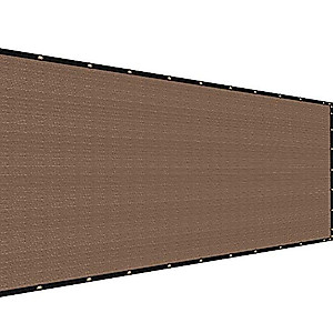 Artpuch Fence Privacy Screen 6' x 50' Black Heavy Duty Fence with Brass Grommets for Wall Garden Yard Backyard Indoor Outdoor