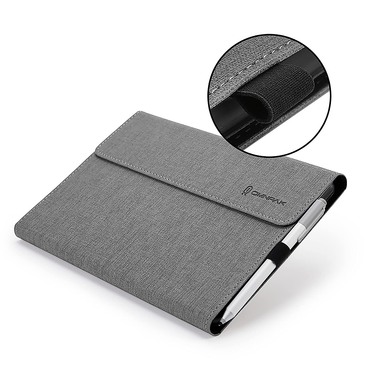 Omnpak Protective Case for Surface Go 4 2023/Go 3 2021/Go 2 2020/Go 2018 with Stylus Holder, Multiple Angle Slim Lightweight Cover, Compatible with Type Cover Keyboard（Keyboard Not Included）