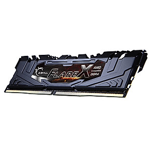 G.SKILL Flare X Series (Intel XMP) DDR4 RAM 16GB (2x8GB) 3200MT/s CL14-14-14-34 1.35V Desktop Computer Memory UDIMM - Black (F4-3200C14D-16GFX)
