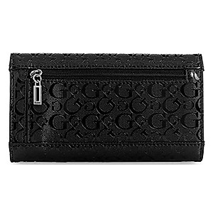 GUESS Factory Women's Ellison Slim Clutch Wallet Black