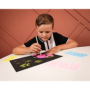 Marvin's Magic - Super Bright Scratch Art - x48 Premium Magic Scratch Boards - Scratch Art Kit with Black Scratch Paper & Rainbow Scratch Paper - Scratch Art for Kids