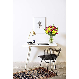 BENCHMARK BOUQUETS - Joyful Wishes (Glass Vase Included), Next-Day Delivery, Gift Fresh Flowers for Birthday, Anniversary, Get Well, Sympathy, Graduation, Congratulations, Thank You