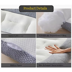 Eedvrko 2023 Cervical Pillow Super Ergonomic Pillow - Protect Your Neck and Spine Pillow for All Sleeping Positions Pillow with a Suitable Height to Reduction Snoring for Dream Deep