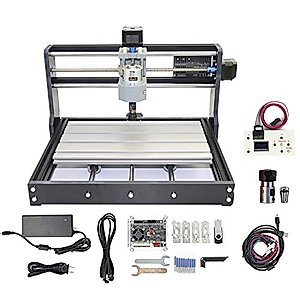 RATTMMOTOR CNC 3018 PRO CNC Wood Router Machine Kit GRBL Control 3 Axis DIY Mini CNC Engraver Milling Machine+GRBL Offline Controller+775 Spindle Motor ER11 for Carving Acrylic PVC PCB Plastic Wood