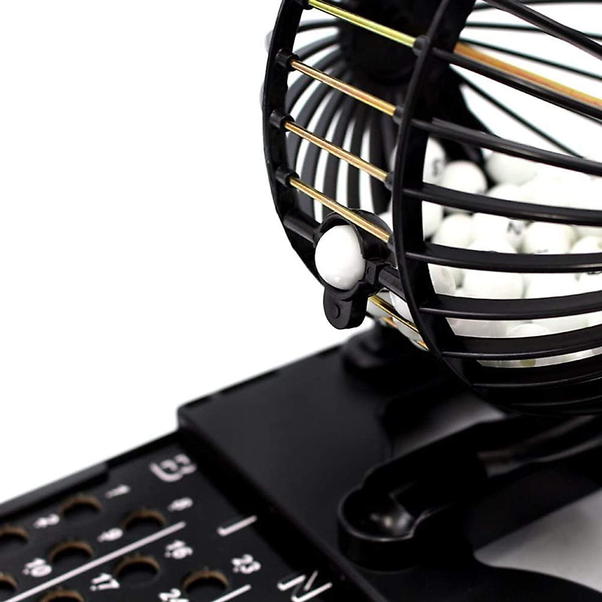 Liberty Imports Classic Bingo Cage Game Set with Numbered Balls, Tracker Board, Reusable Cards, and Tumbler - Perfect for Adults, Seniors, Family, Kids, and Party Nights