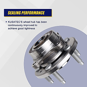 KUSATEC 513275 Front/Rear Wheel Hub & Bearing Assembly Compatible with Ford Edge 2011-2014/Flex 2009-2018/Taurus 2010-2019, Lincoln MKS 2009-2016/MKT 2010-2019/MKX 2011-2015, 5 Lugs w/ABS
