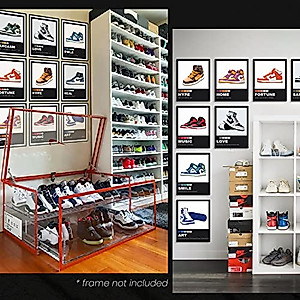 97 Decor Hypebeast Sneaker Poster - Hypebeast Room Decor, Hypebeast Wall Art Stuff, Sneakerhead Room Decor, Air Jordan Poster Painting, Jordan Shoe Poster for Wall Picture (8x10 UNFRAMED Prints)