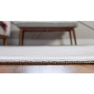 Unique Loom Decatur Collection Area Rug - Border (2' 2" x 3' Rectangle, Taupe/ Ivory)
