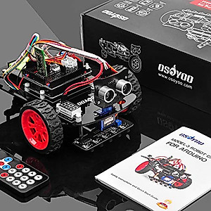 OSOYOO Smart Robot Car kit for Arduino to Learn Programming and Get Hands on Experience of Robotic Assembly for Adults and Kids