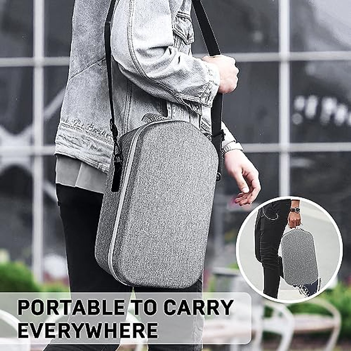 Vimetapro Carrying Case For Oculus Quest 2/Quest 3/PSVR2,Travel Case Storage Bag For For Meta Quest 2 Accessories/Pro Vr Headset With Elite Strap,Touch Controllers And Other Vr Accessories
