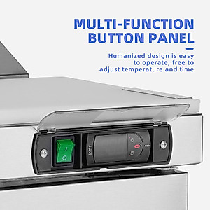 JINSONG 72" Refrigerator Sandwich & Salad Prep Table, Stainless Steel Refrigerated Food Prep Station, 20 cu. ft with Cutting Board and 30 Pans for Restaurants, Bar, Shops, etc