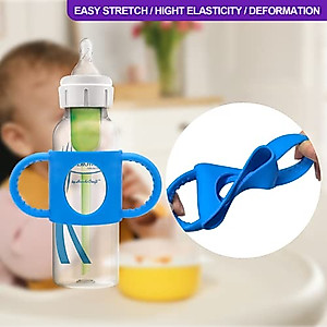 3 Pack Bottle Handles for Dr Brown Baby Bottles, Soft Silicone Narrow Baby Bottles Handles for Easy Grip Handles to Hold Their Own Bottle