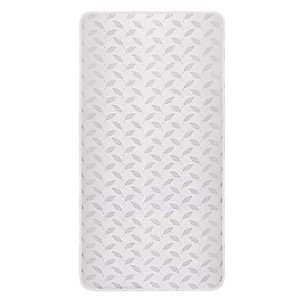 Dream On Me 2-in-1 Breathable 132 Premium Coil Inner Spring Standard Crib and Toddler Mattress, White, 51.5 x 27.5, 17 lb