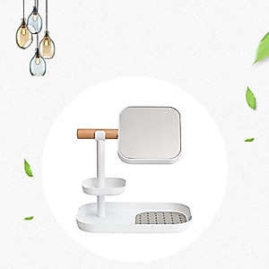 COTCLO Makeup Mirror-Ideas in Life Make up Mirrored Jewelry Cabinet Mini Table Tilting Jewelry Organizer/a