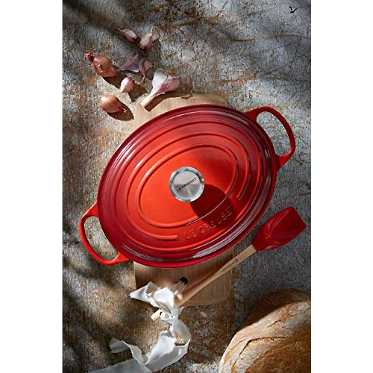 Le Creuset Enameled Cast Iron Signature Oval Dutch Oven, 9.5 qt., Cerise