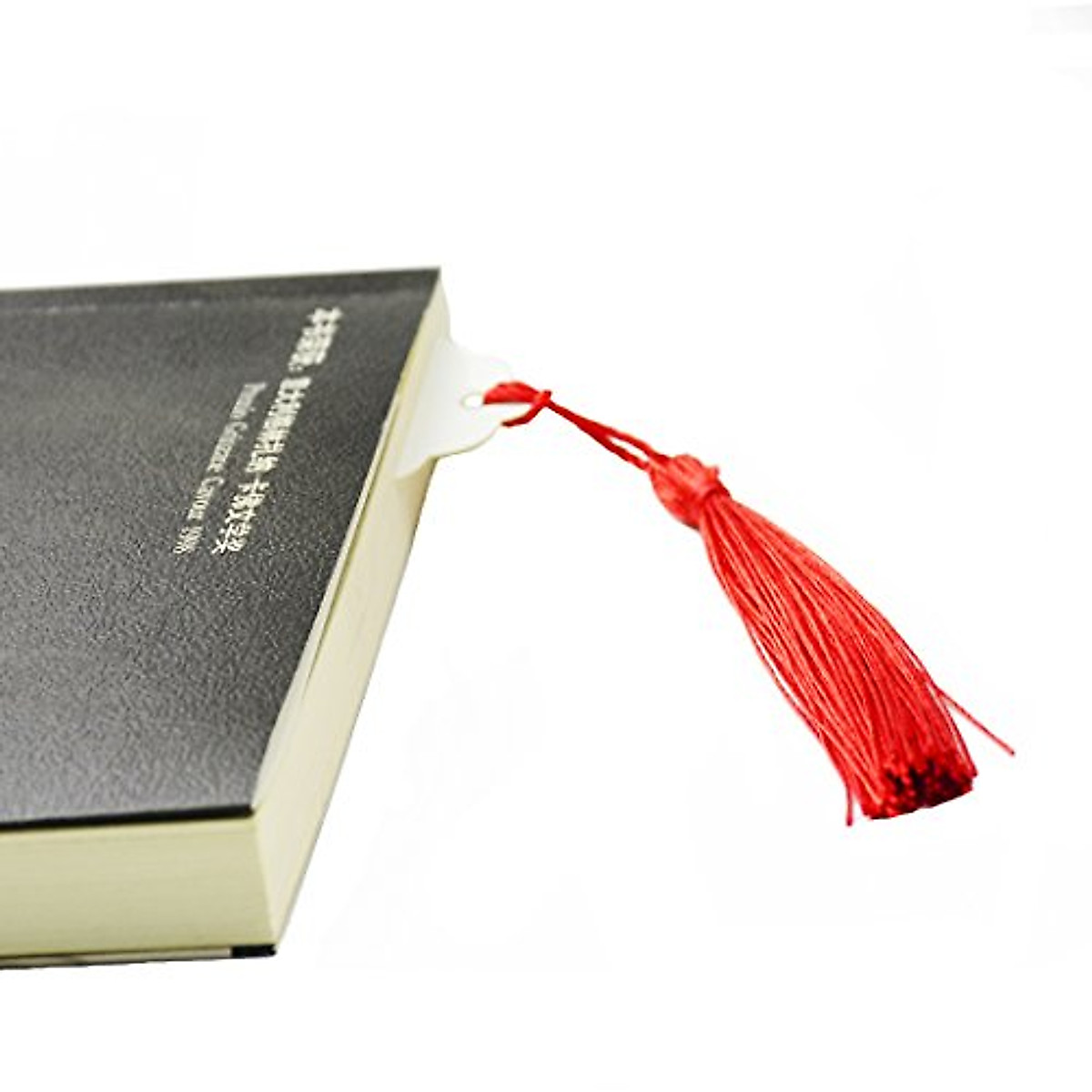 Makhry 100 Pcs Bookmarks for Women Thank You Gift Tags Book Markers with Tassels Inspirational Bookmarks Book Lovers Gifts for Women Girls Teens Students Theachers Graduations(White&Red)