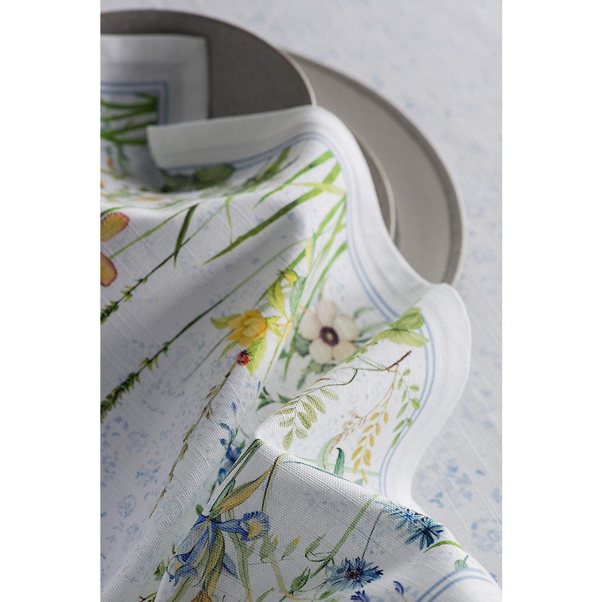 Maison d' Hermine Napkin 100% Cotton 20Inch x 20Inch Set of 4 Decorative Washable Cloth Napkins Table Napkin, Dining, Kitchen, Parties & Camping, Fleurs De Mai - Spring/Summer