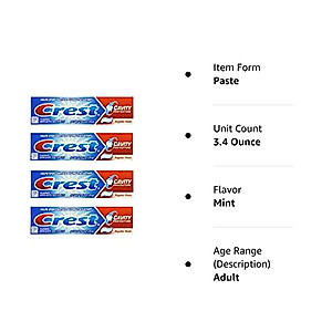 Crest Cavity Protection Fluoride Anticavity Toothpaste Regular Paste 0.85 oz Travel Size (Pack of 4)