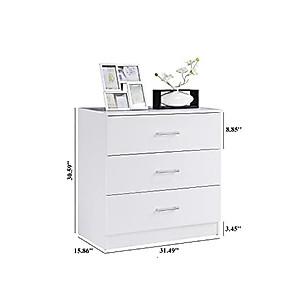 Hodedah 3 Chest of Drawers