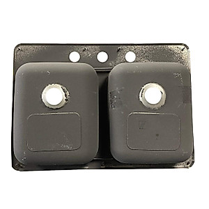 Class A Customs | 25" X 17" X 5" Stainless Steel Double Bowl Sink | 300 Series Stainless Steel | RV Camper Motor Home Sink | Concession Sink