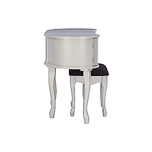 Linon Paloma Vanity Set, 30" x 40.5" x 19.25", Silver