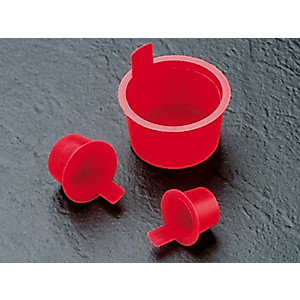 Caplugs L-8X L Series – Plastic Lift-Tab Tapered Plug, 200 Pack, Red LD-PE, Cap OD 0.88" x Plug ID 0.755" Hole Protection, Leak Prevention, Masking, Painting, Powder Coating, Plating (99394639)