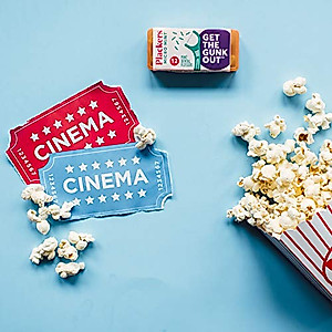 Plackers Micro Mint Dental Floss Picks with Travel Case, 12 Count (Color may vary)