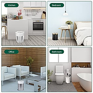 1.2 Gallon Small Trash Bags Biodegradable-Inwaysin 180 Counts Mini Trash Bags, Unscented Small Garbage Bags, Waste Basket Liners for Kitchen, Bathroom, Bedroom, Office, Camping