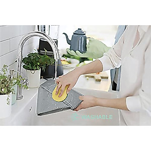 2 Pack Socks Drawer Organizer Divider, Fabric Washable Dresser Sock Storage£¬ 48 Cells Collapsible Storage Boxes for Lingerie, Underwear, Ties £¨Gray£©