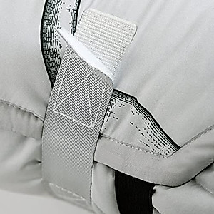 Wake In Cloud - Nap Mat with Pillow for Kids Toddler Boys Girls, Fit Preschool Daycare Sleeping Cot with Elastic Corner Straps, Dinosaur Sketch Printed on Gray Grey, 100% Soft Microfiber